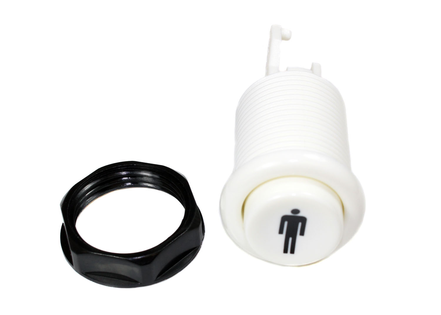Suzo Happ Concave Pushbutton - White - Player 1