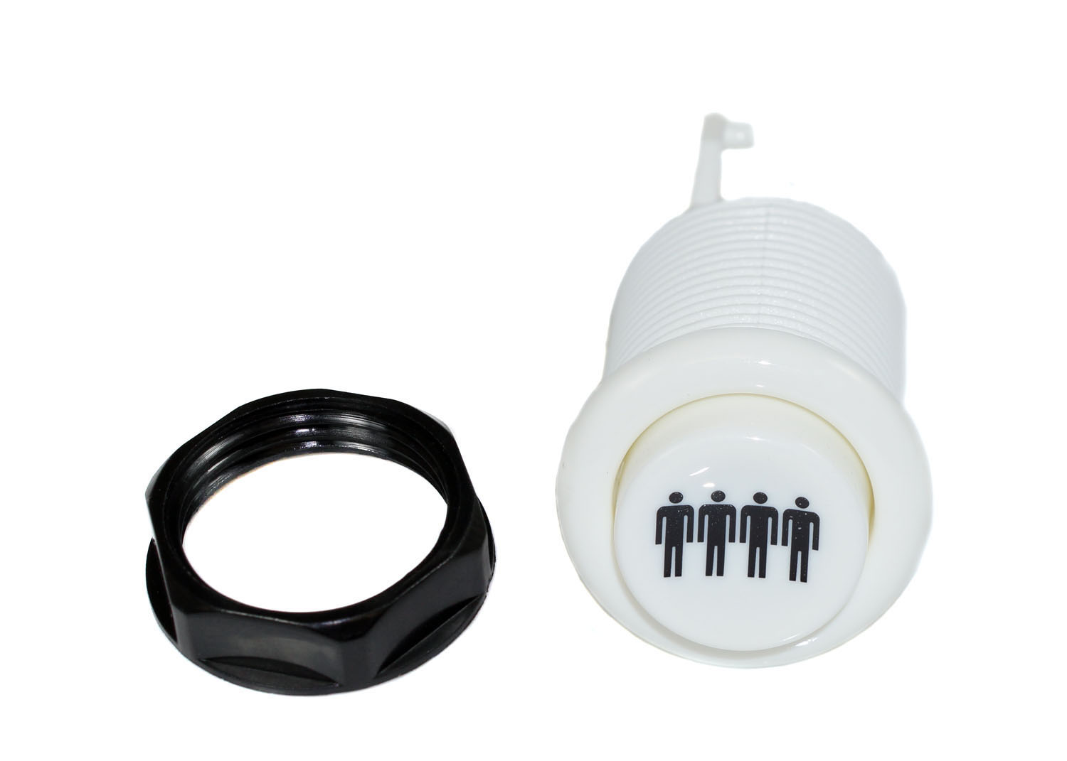 Suzo Happ Concave Pushbutton - White - Player 4