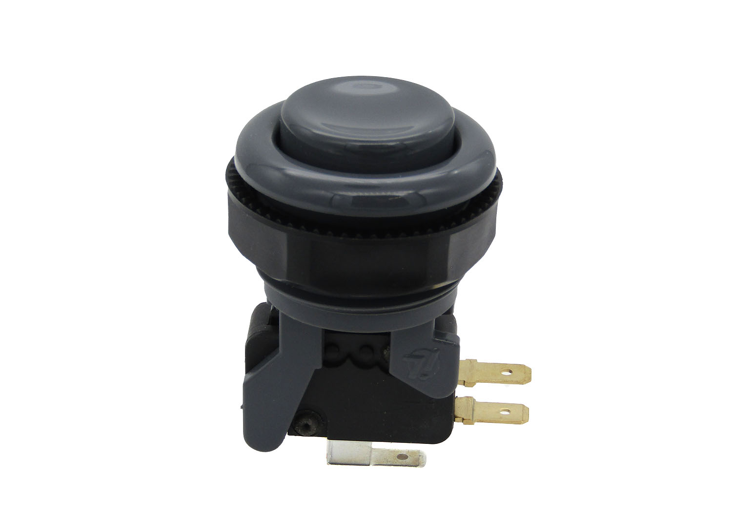 Industrias Lorenzo Short Concave Pushbutton - Dark Grey