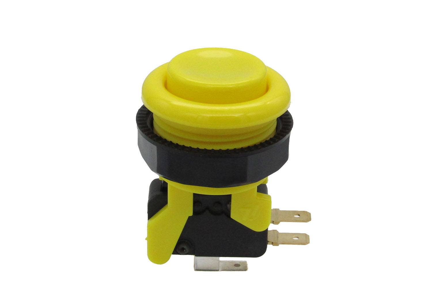 Industrias Lorenzo Short Concave Pushbutton - Yellow