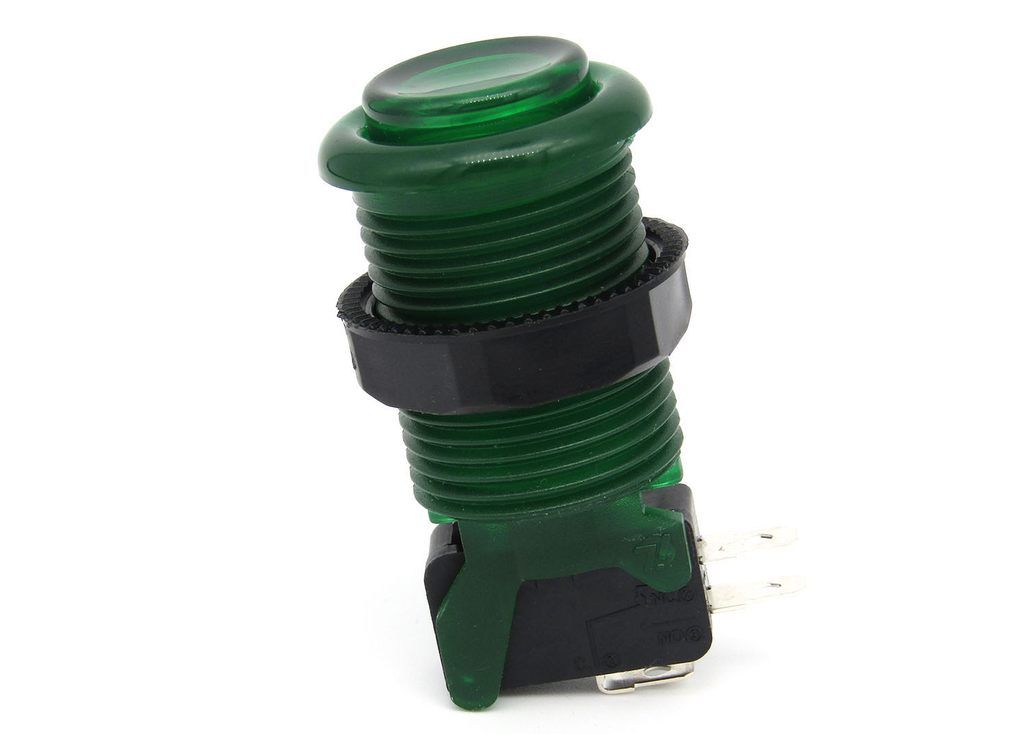 Industrias Lorenzo Concave Pushbutton - Translucent Green