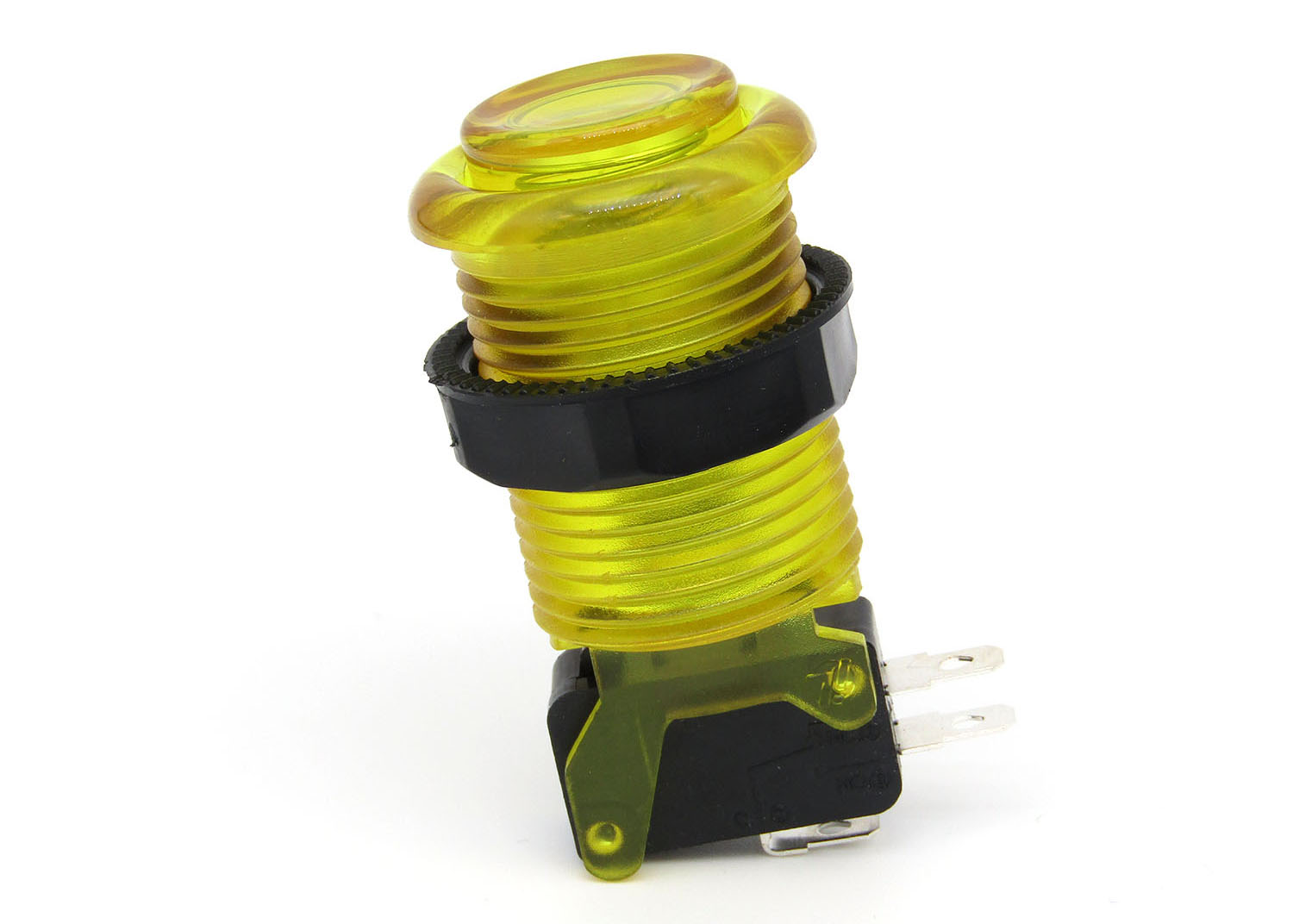 Industrias Lorenzo Concave Pushbutton - Translucent Yellow