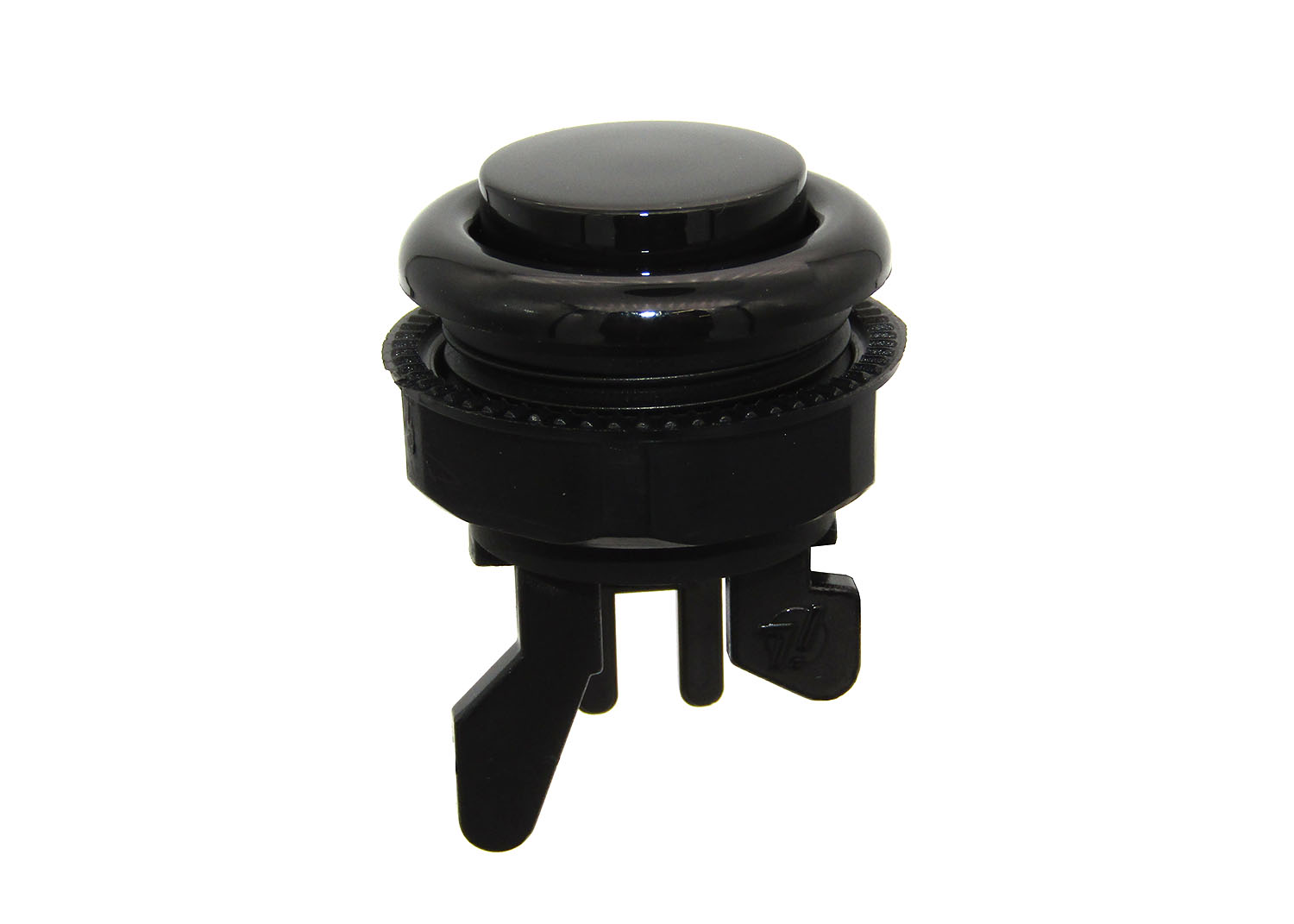 Industrias Lorenzo Short Convex Pushbutton - Black