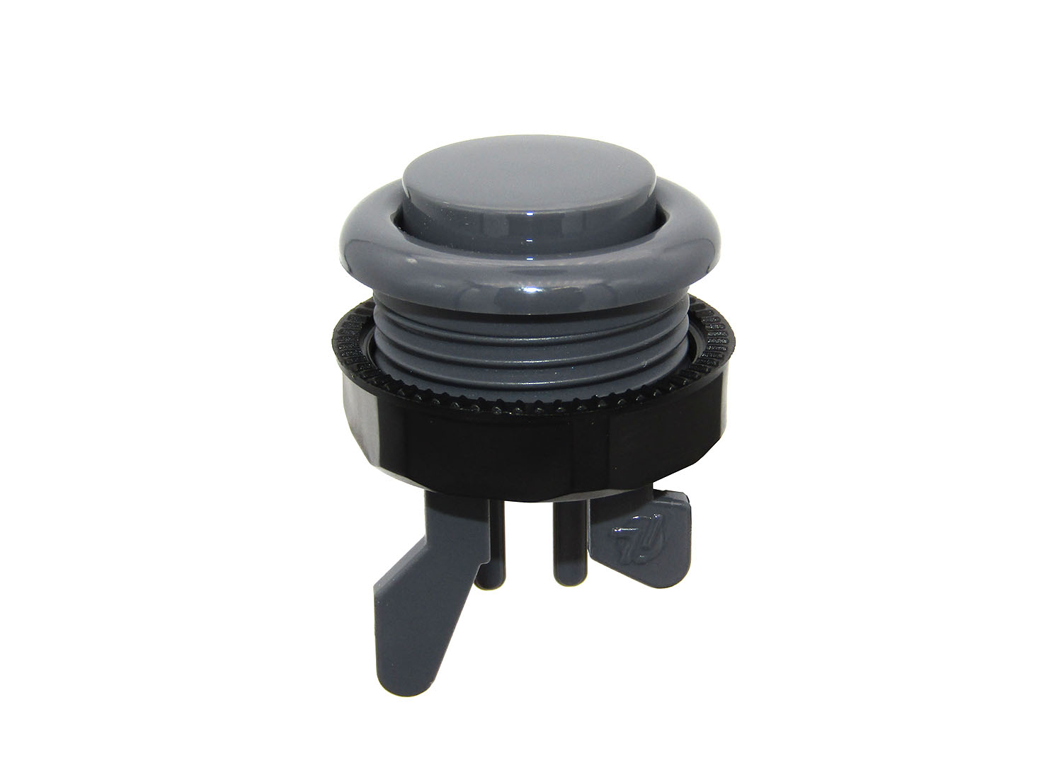 Industrias Lorenzo Short Convex Pushbutton - Dark Grey