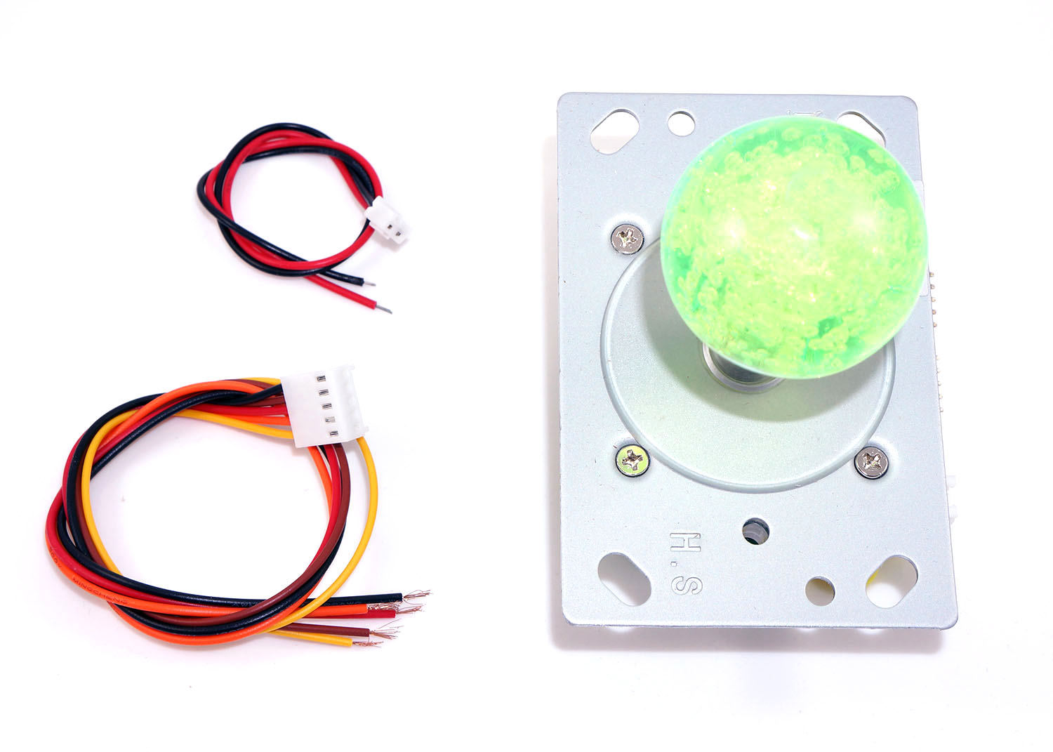 LED Joystick 2-4-8-way with Green LED Ball Top