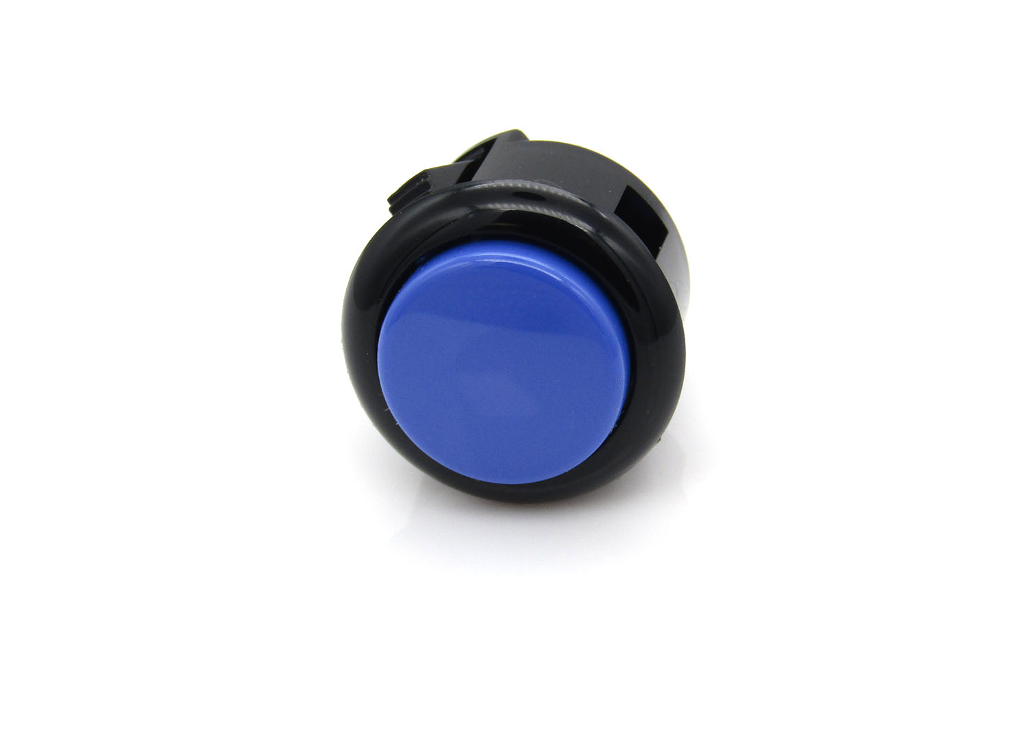 Sanwa OBSF 24mm Pushbutton - Dark Blue with Black Bezel