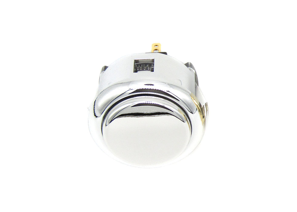 Sanwa OBSJ 30mm Pushbutton - Metallic Silver