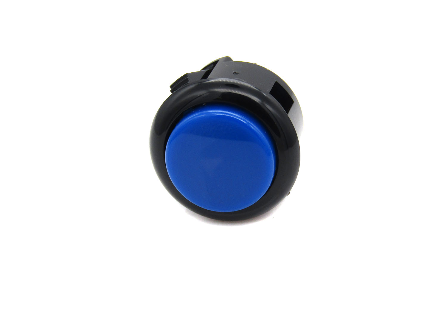 Sanwa OBSF 24mm Pushbutton - Royal Blue with Black Bezel