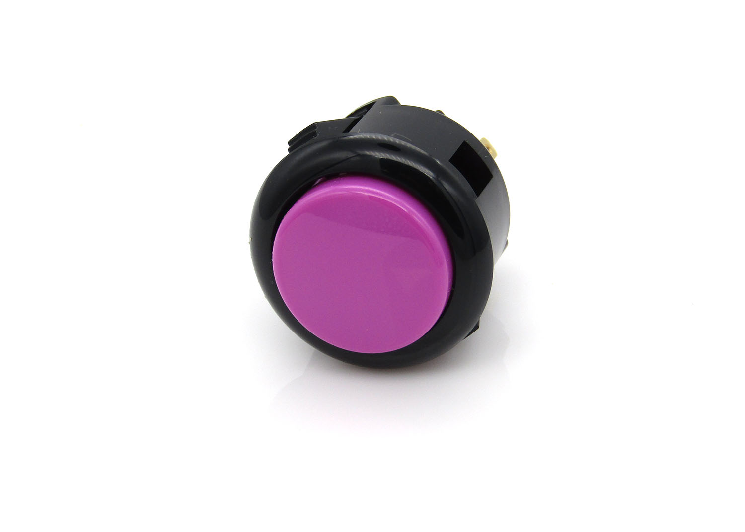 Sanwa OBSF 24mm Pushbutton - Violet with Black Bezel