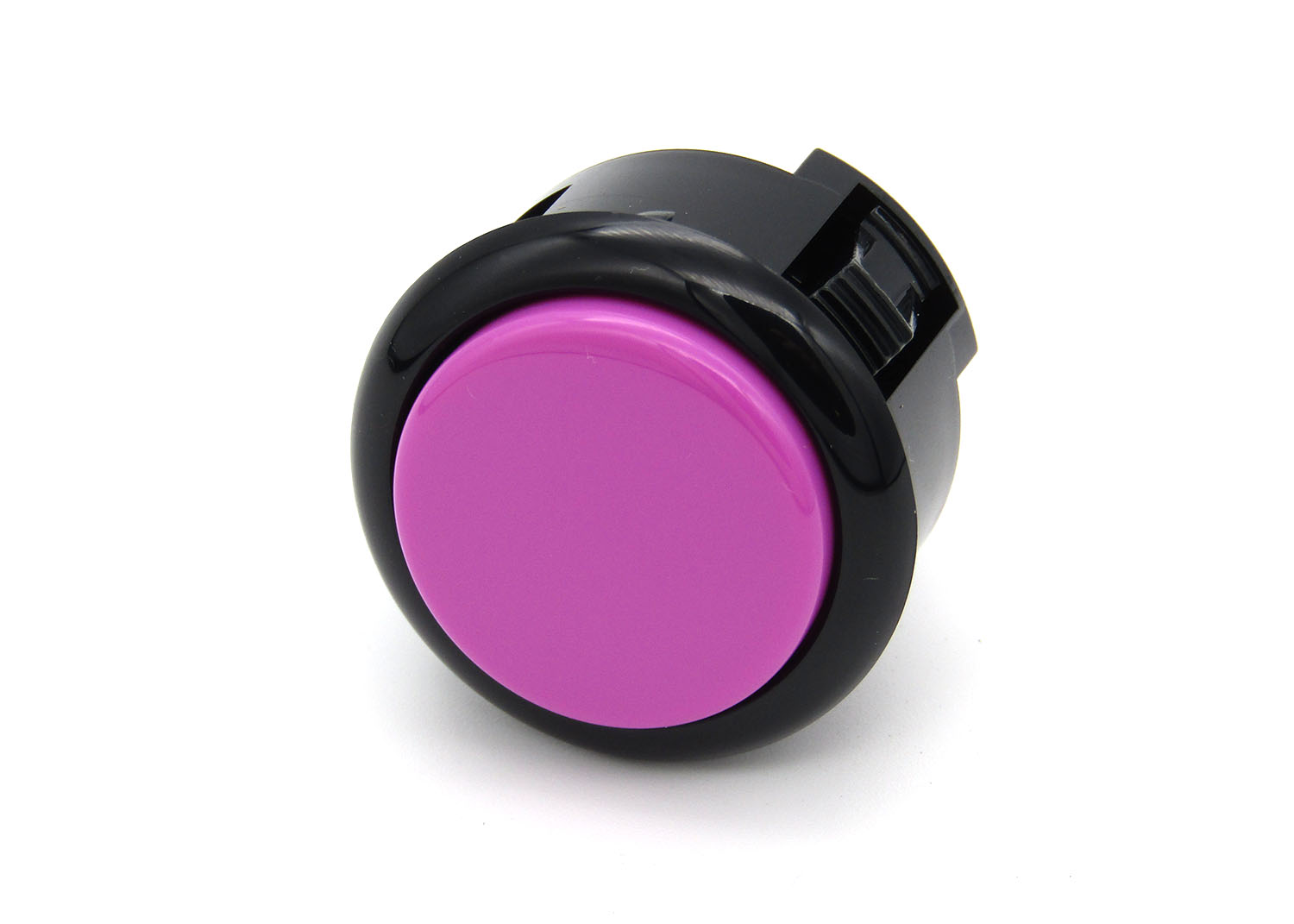 Sanwa OBSF 30mm Pushbutton - Violet with Black Bezel