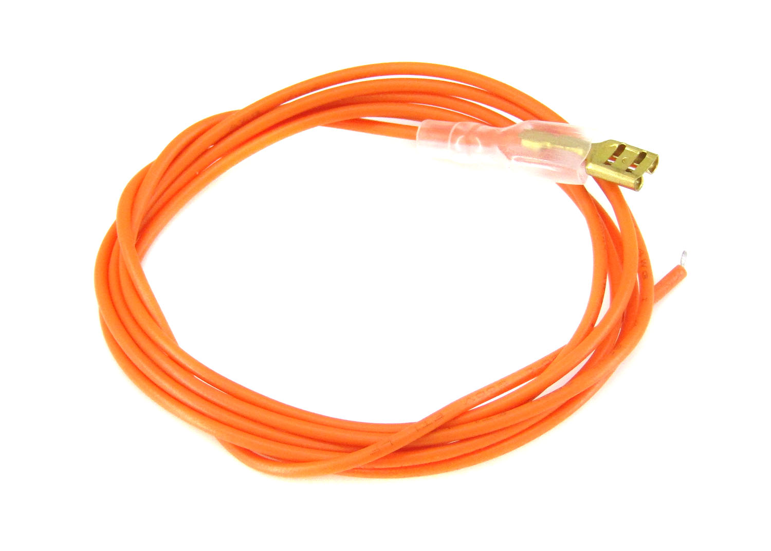 Orange Wire with .187" Insulated Female Connector